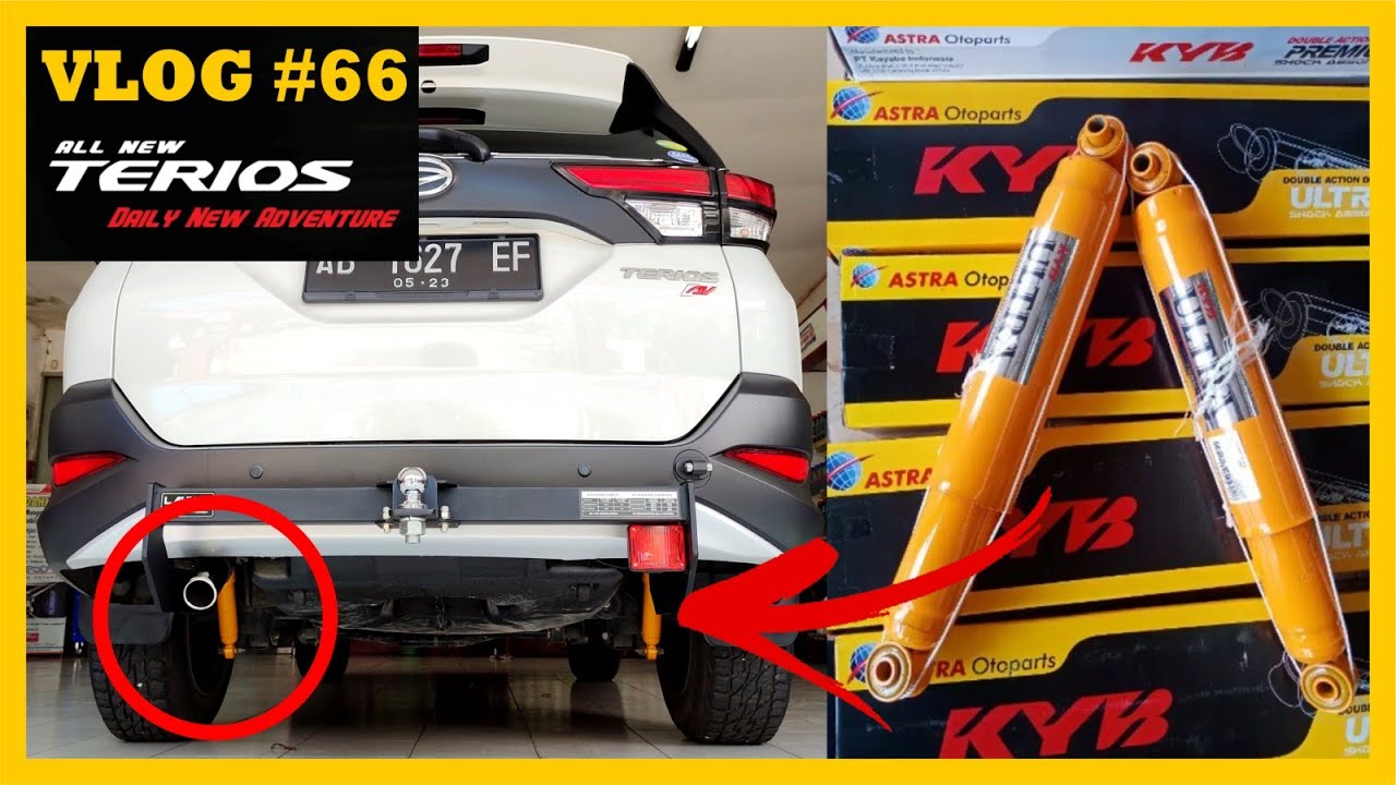 GANTI SHOCK BELAKANG dg KYB ULTRA di DAIHATSU ALL NEW TERIOS, ANTEP ...