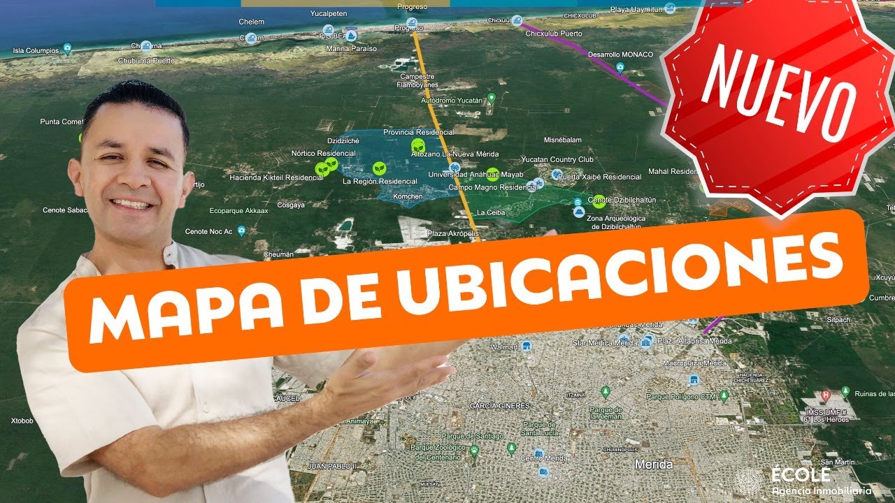 📌 NUEVO MAPA DE UBICACIONES DE TERRENOS EN MÉRIDA 2024 📌 - YouTube