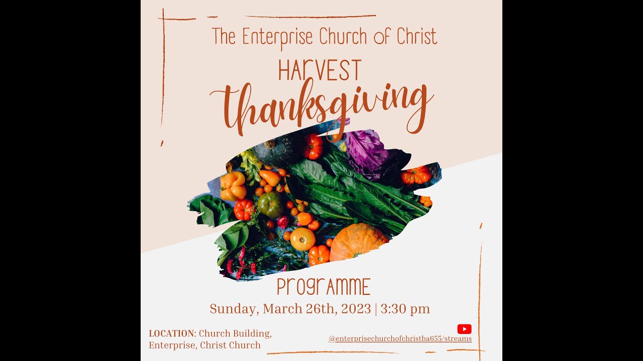 ECoC Harvest Program (March 26, 2023) - YouTube