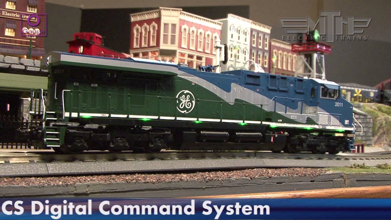 MTH Premier GE Demo ES44 O Gauge Diesel - YouTube