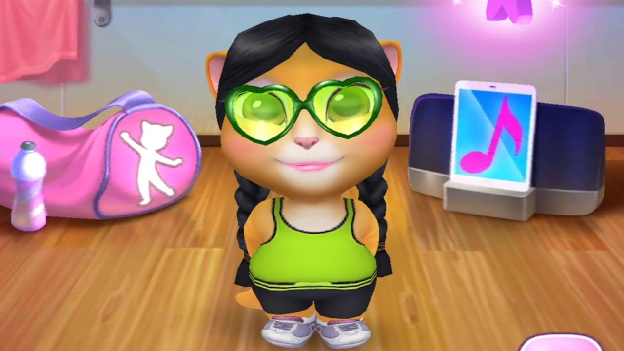 My Talking Angela - Fitness Outfit Gameplay HD - YouTube