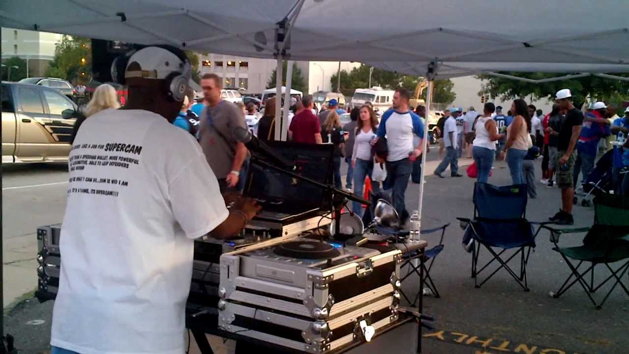 DJ Krazy T mixing at the Panthers Giants tailgate: 9/20/2012 - YouTube