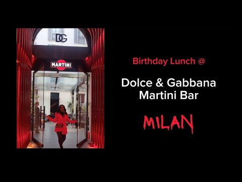 Dolce & Gabbana Martini Bar Milan | Things to do in Milan