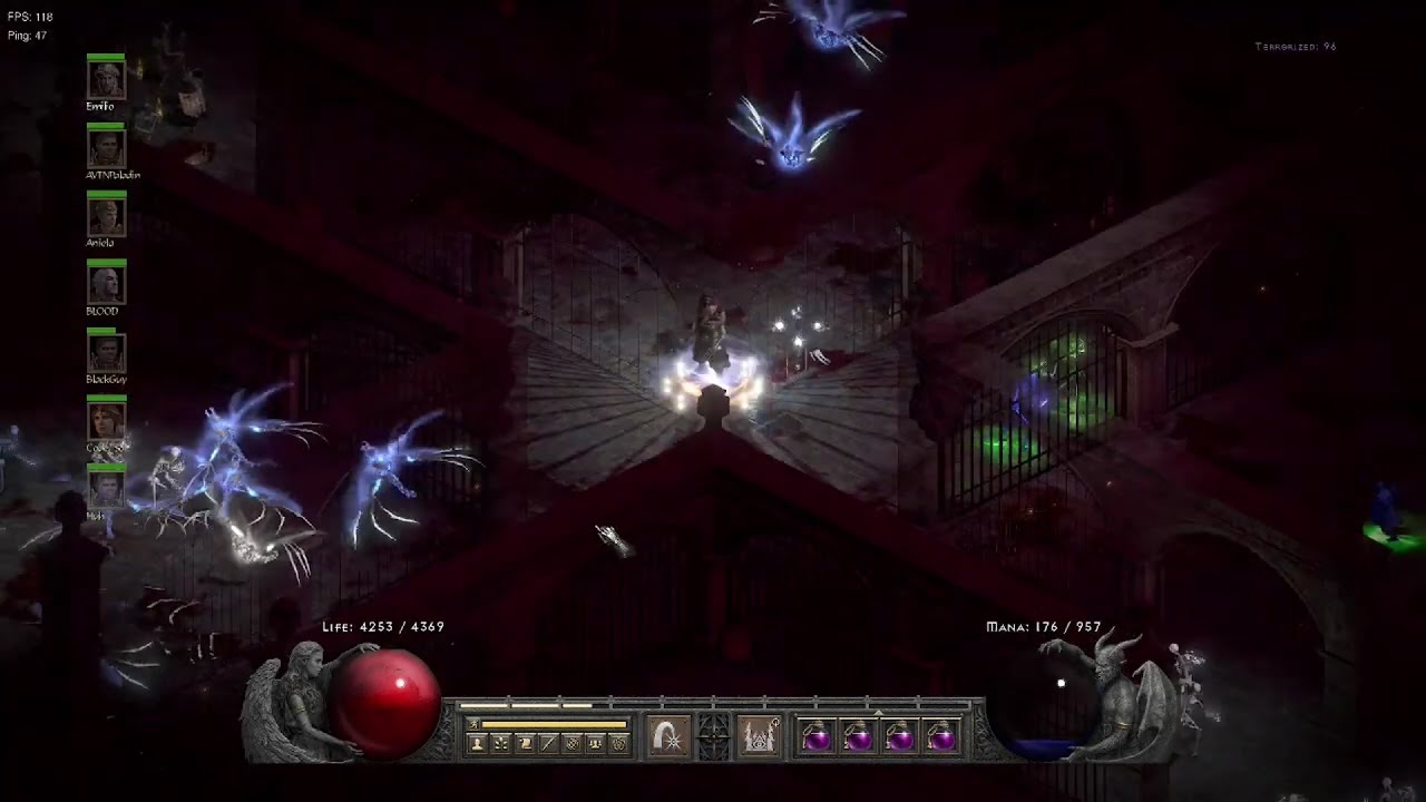 D2R 2.5 Level 98 Assassin lv up in Terror zone - solo 8p games with ...