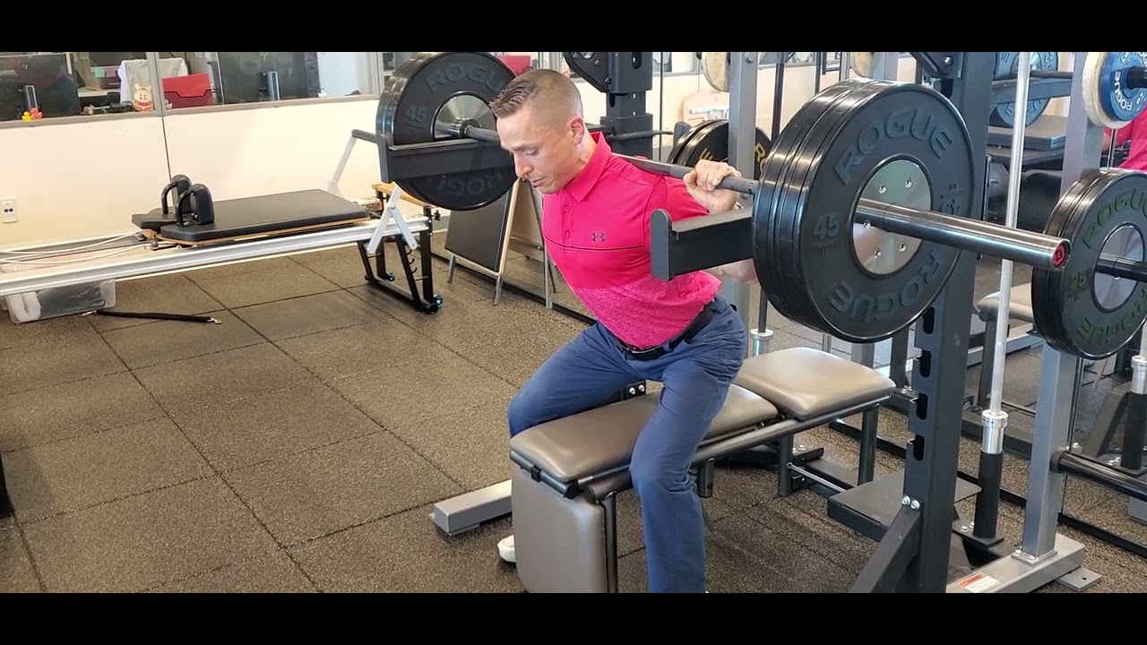 Isometric Barbell Squat Exercise - Improve Muscle Inhibition, Tendon ...