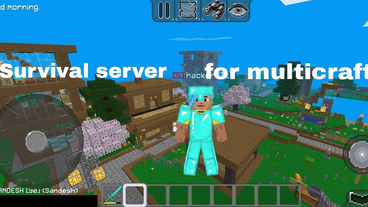 Survival server in multicraft (hackerYT) - YouTube