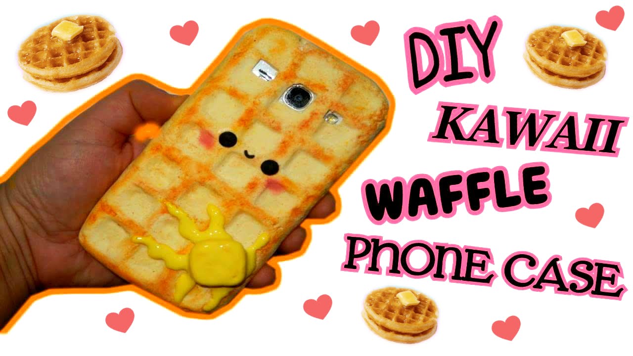 DIY | Waffle kawaii Phone Case Tutorial-Cover in silicone || Iolanda ...