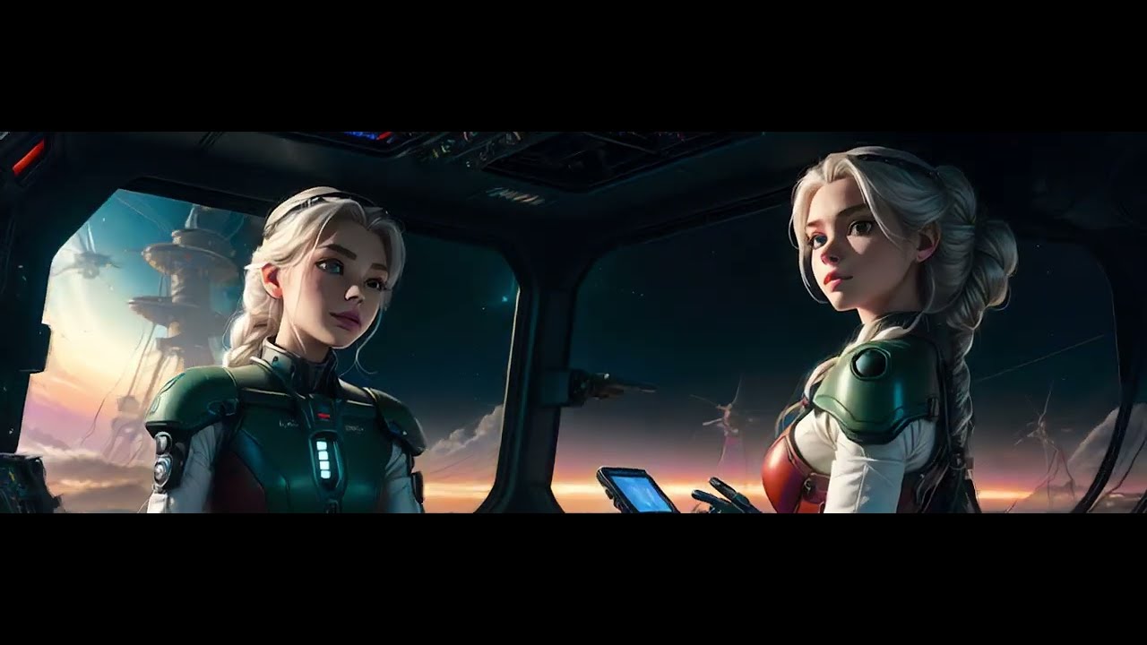 Space Elsa clones stare blankly with strange faces - YouTube