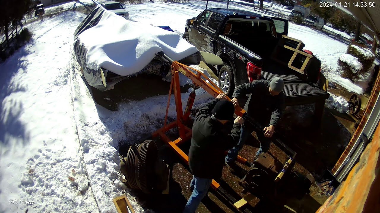 Loading Otis Freight Elevator Drive Components into Pickup - YouTube