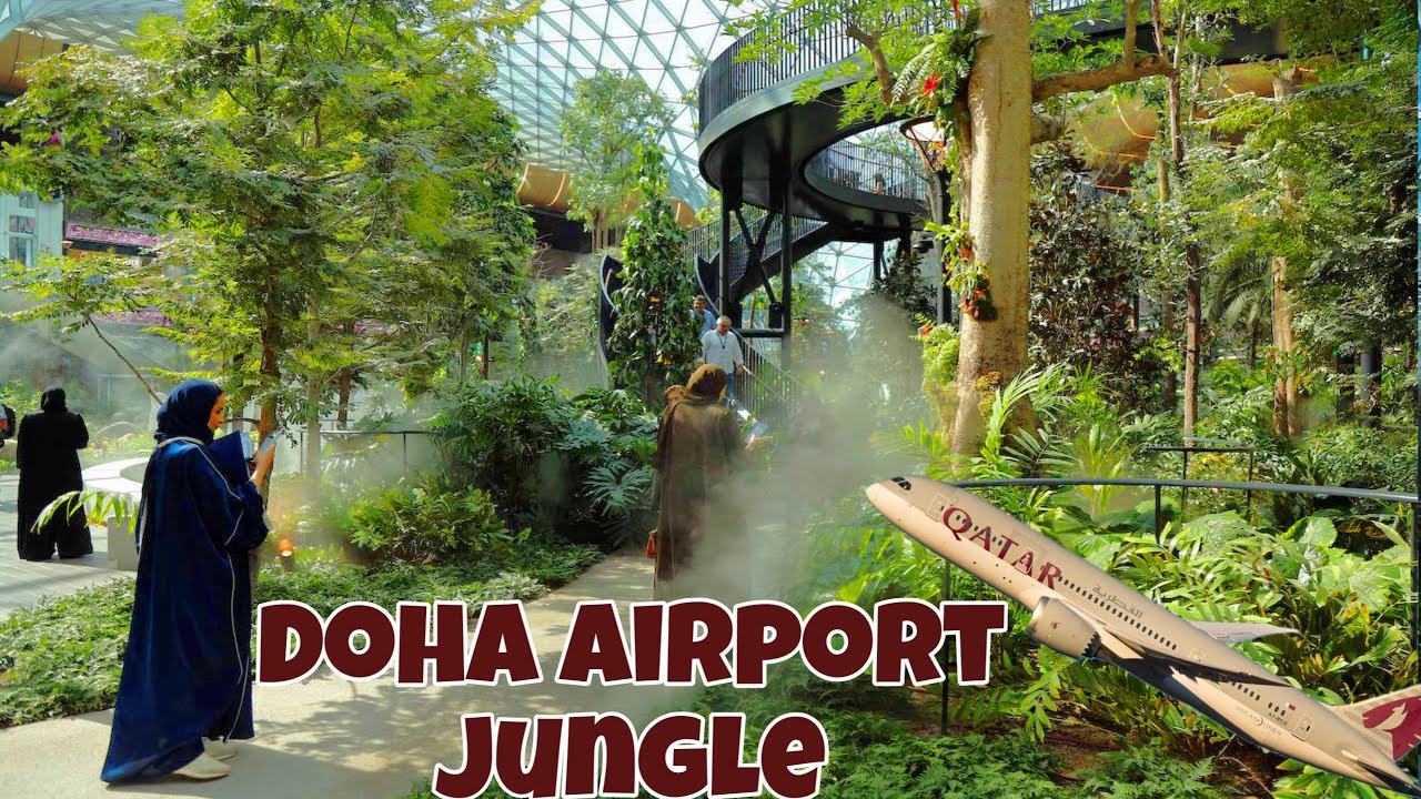 Jungle in the middle of Doha Airport | Qatar 🇶🇦 | - YouTube