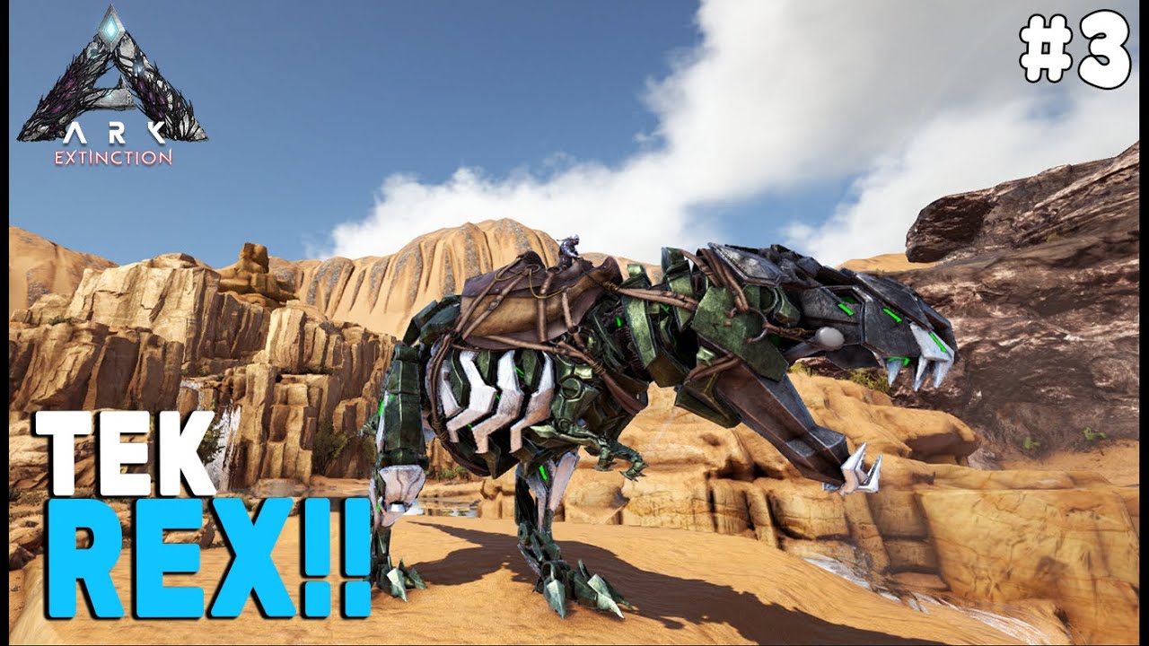 Mecha REX! Aku Mentaming DPS Mecha Pertama - ARK EXTINCTION #EP3 - YouTube