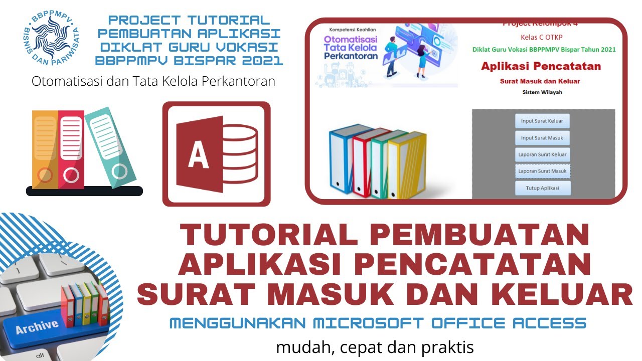 Aplikasi Kearsipan Digital | Surat Masuk dan Keluar | Microsoft Access ...