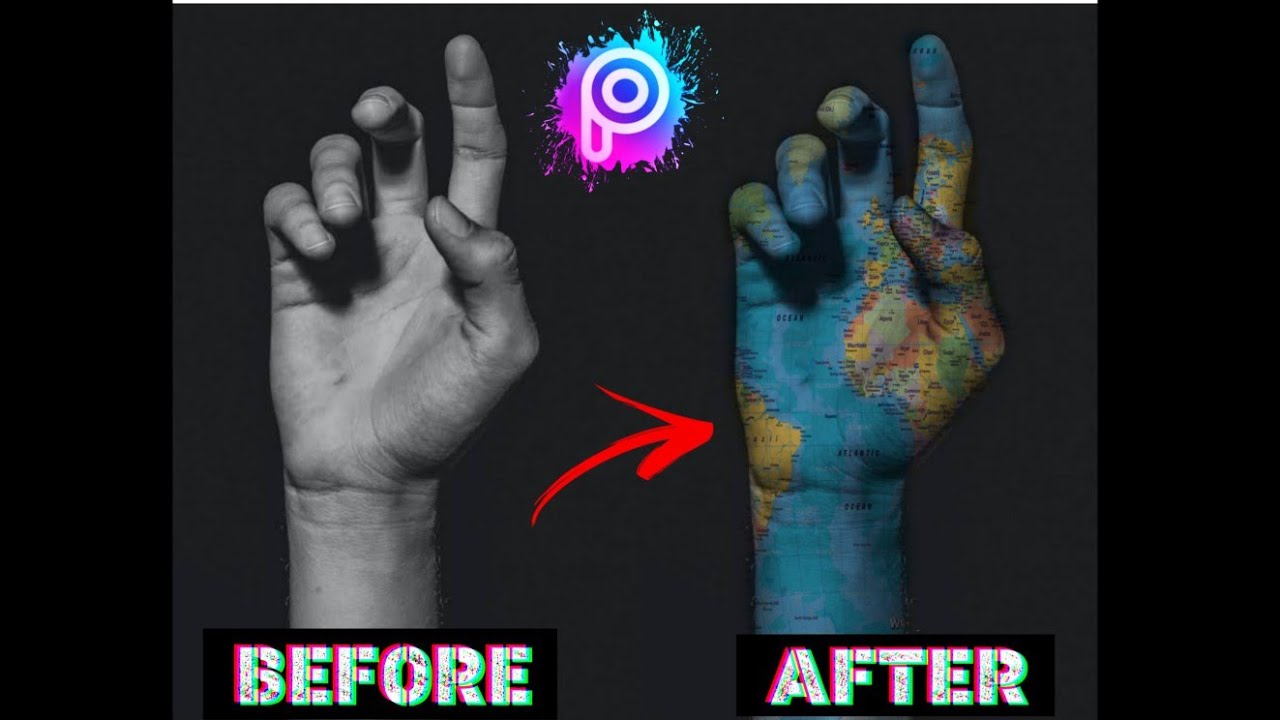 | Hand Map PicsArt Tutorial | PicsArt Editing Tutorial | PicsArt ...