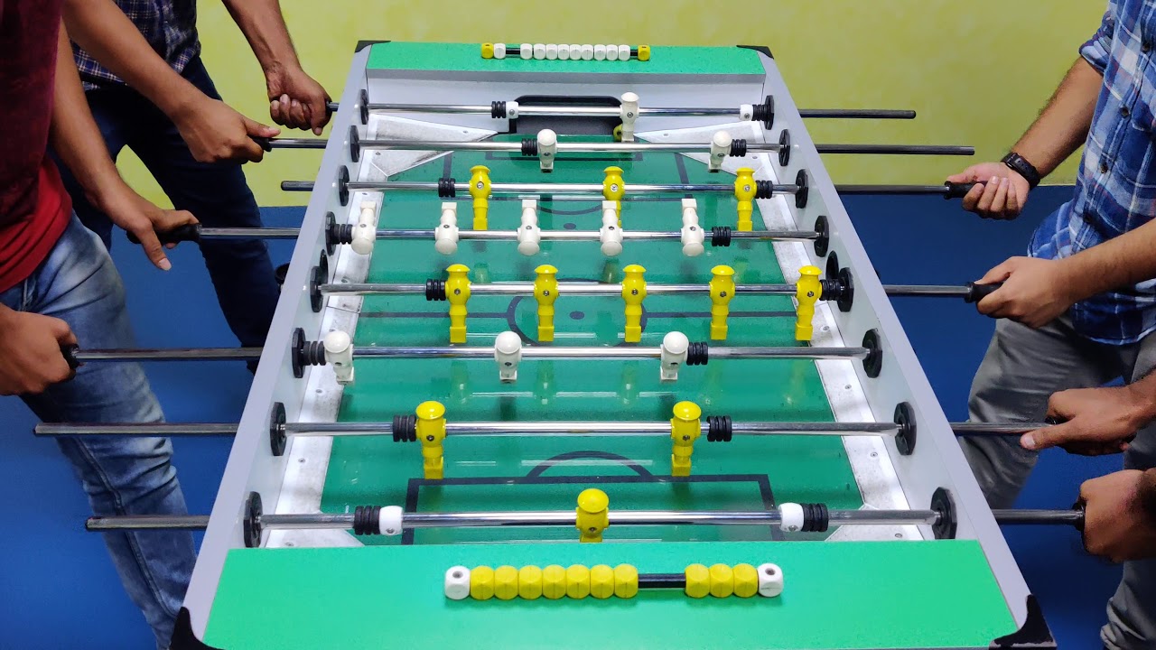 Aggressive Foosball Battle - YouTube