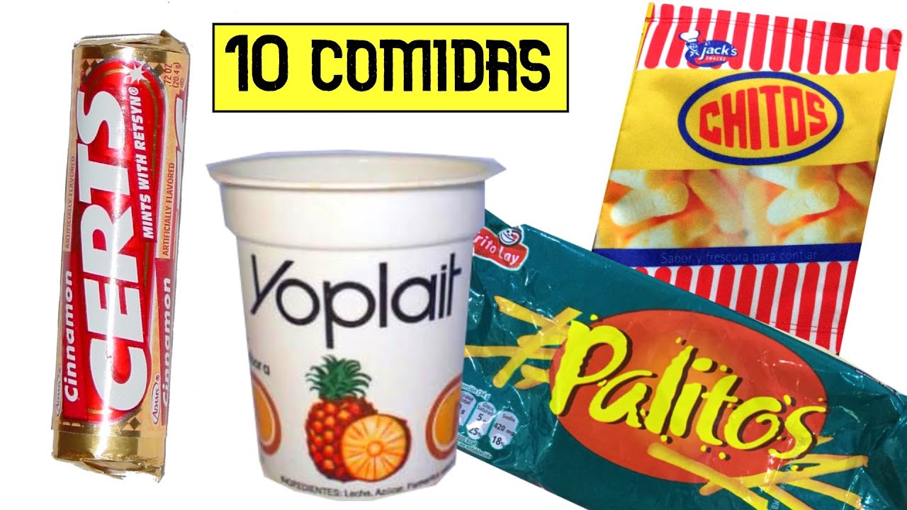 😁10 Comidas DESCONTINUADAS en COLOMBIA💛💙 - YouTube