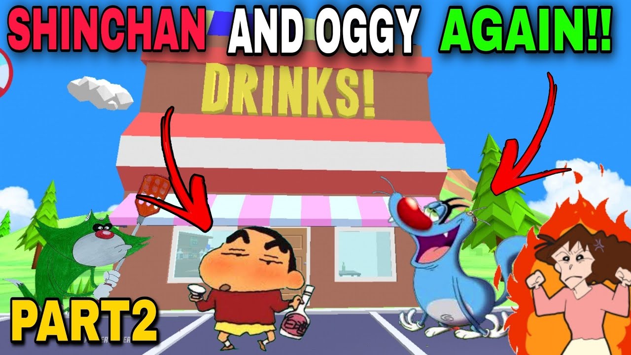 SHINCHAN AND OGGY DRINK WINE AGAIN!! SHINCHAN FUNNY GAMING - YouTube