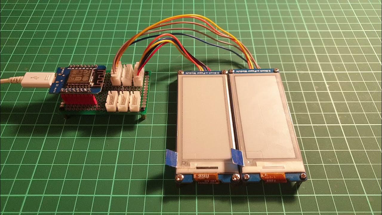 Tasmota SPI multi display E-Paper - YouTube