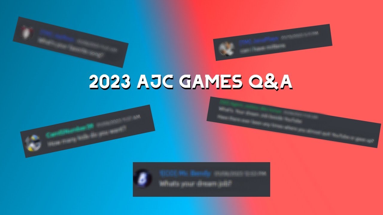 AJC GAMES 2023 Q&A *ANSWERING YOUR QUESTIONS* - YouTube