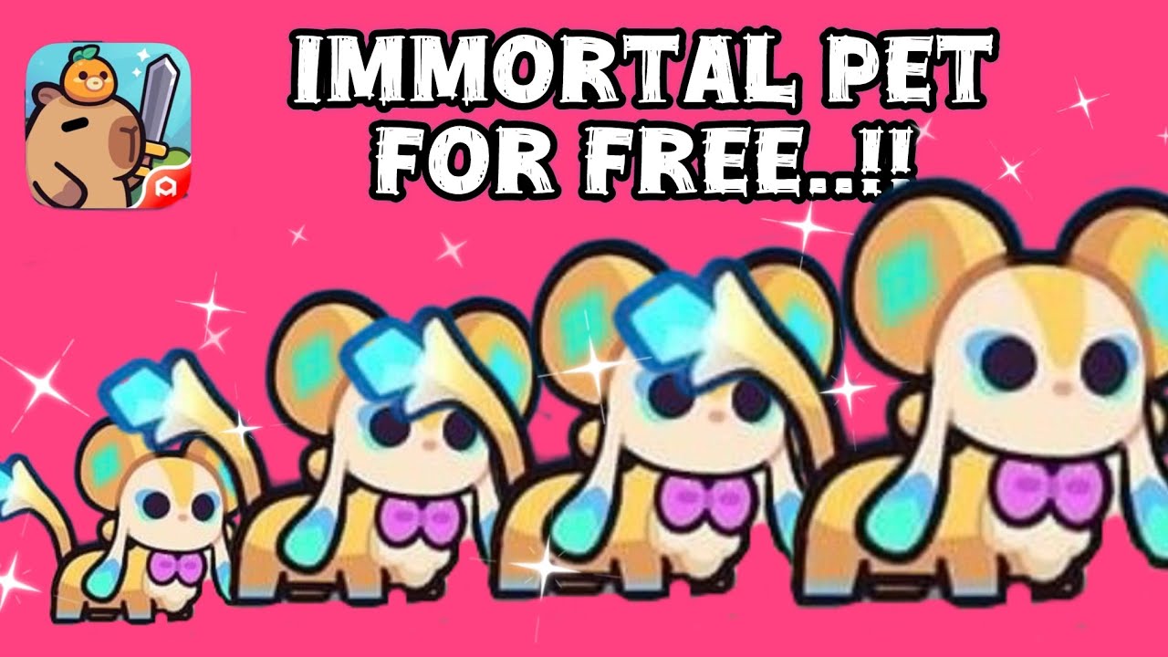 CAPYBARA GO | CARA MENDAPATKAN PET IMMORTAL SECARA GRATIS - YouTube