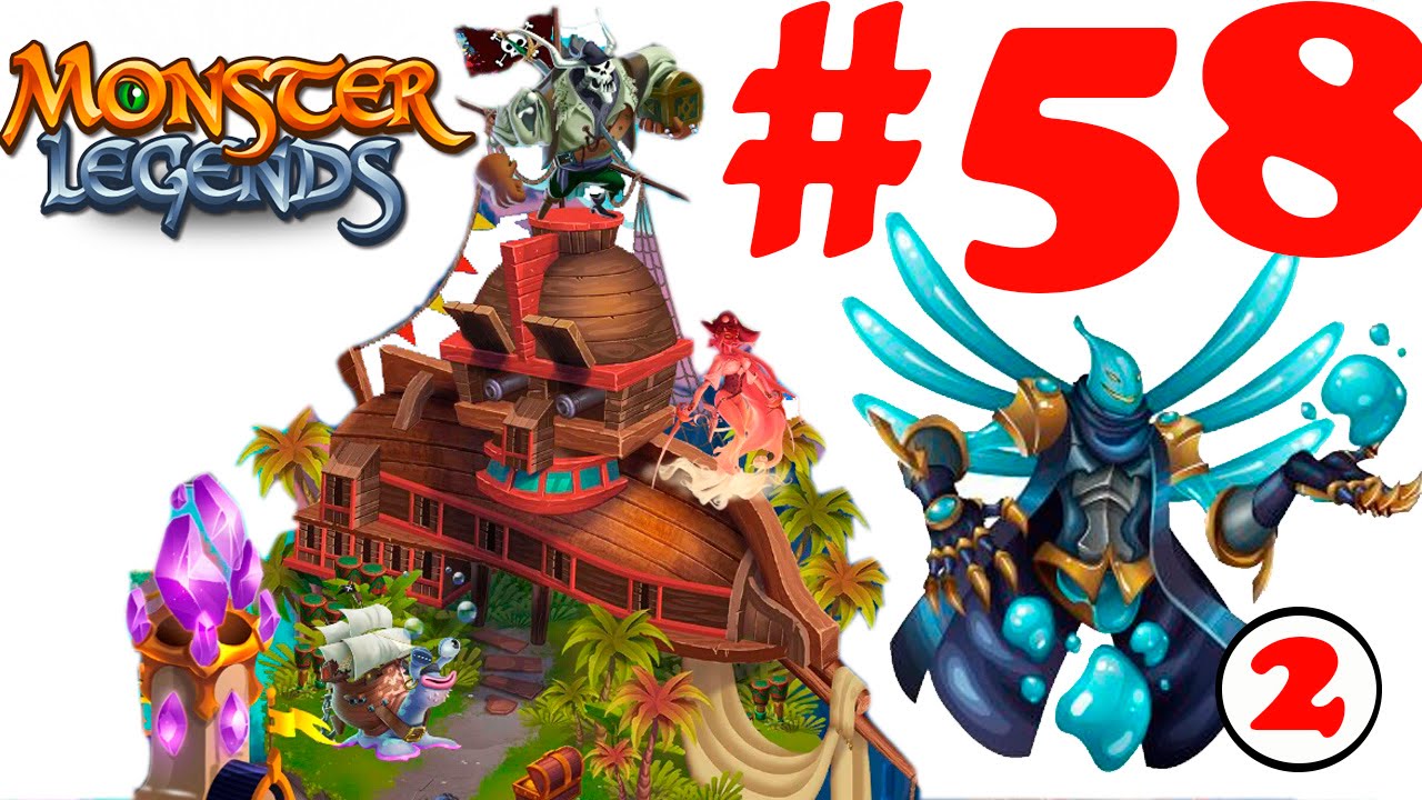 Monster Legends 58 - Drop Elemental второй монстр Острова пиратов - YouTube