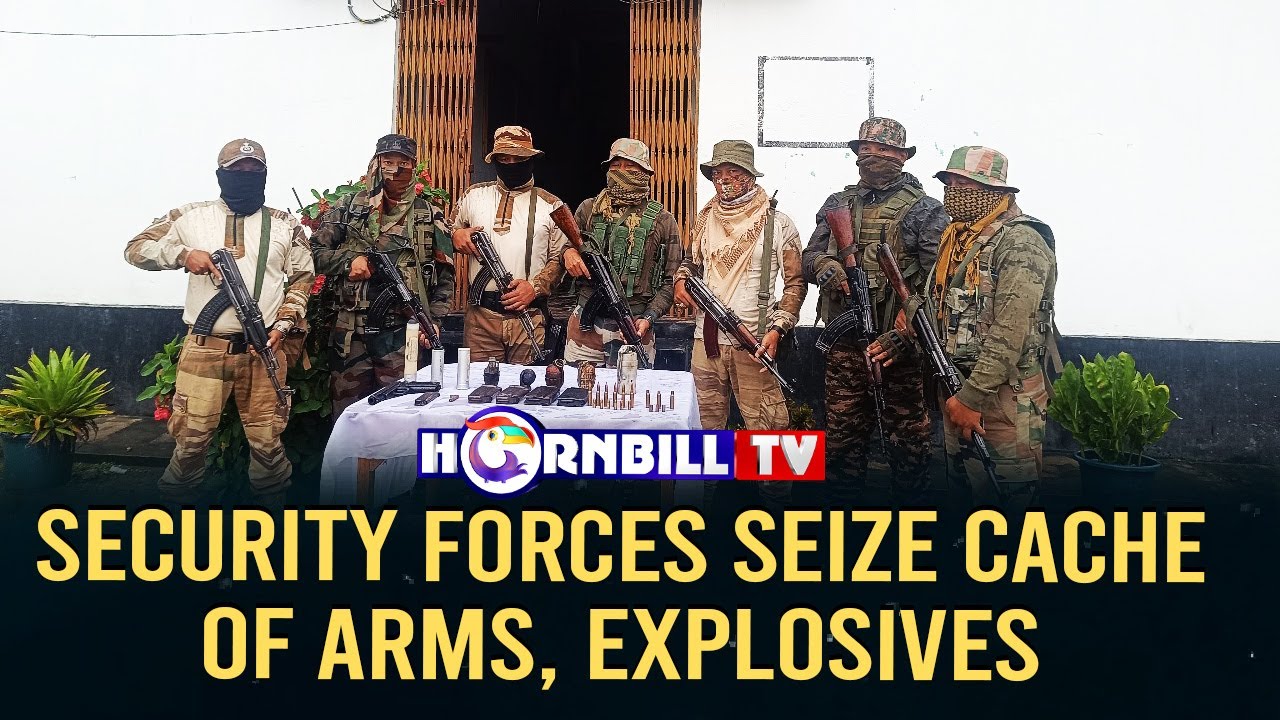 SECURITY FORCES SEIZE CACHE OF ARMS, EXPLOSIVES - YouTube