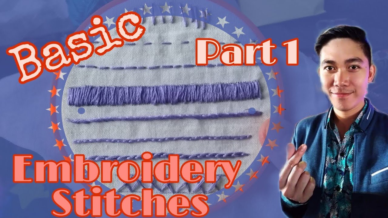TLE 8 Handicraft /Basic Embroidery Stitches/ How to Work/Tutorial / PART 1 - YouTube