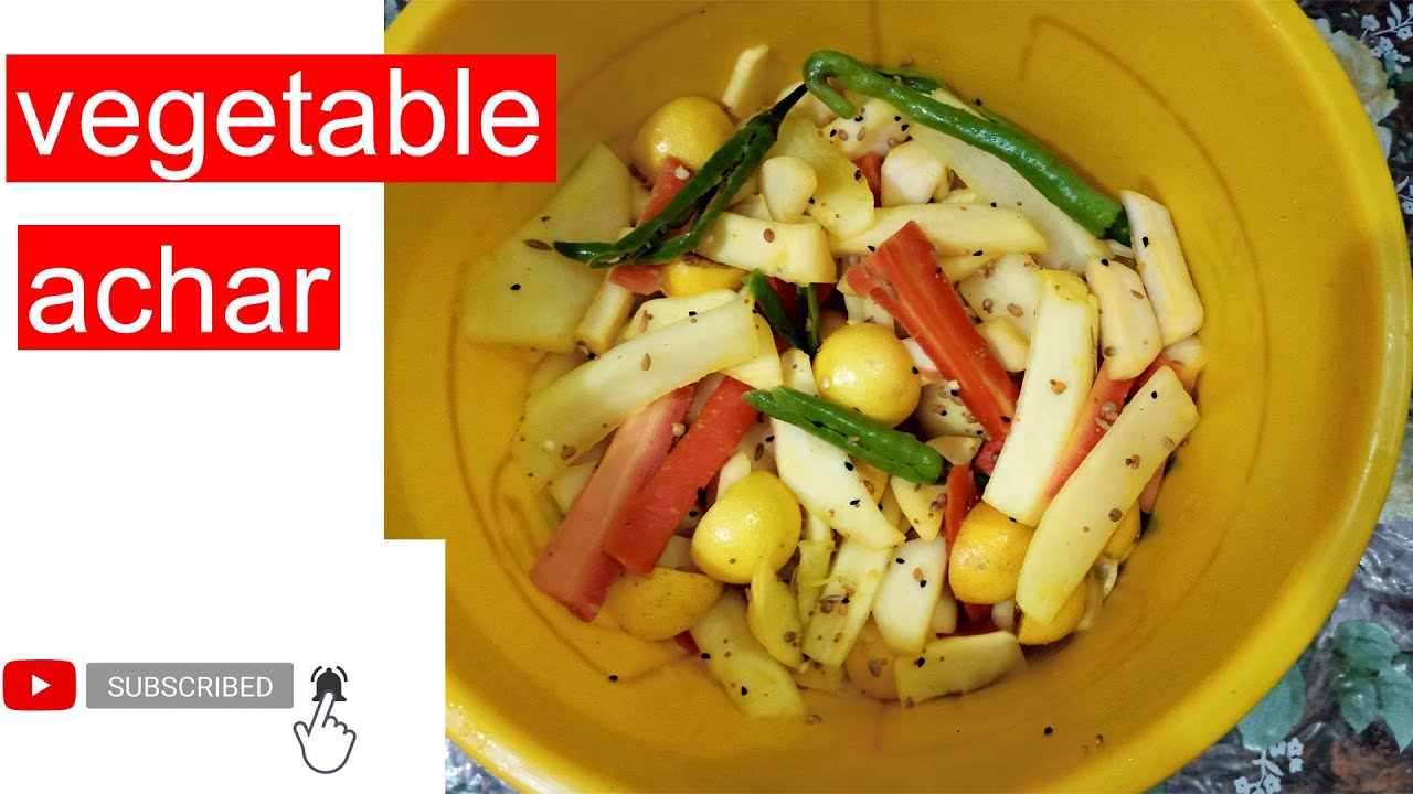 How to Make Vegetable achar at Home - YouTube