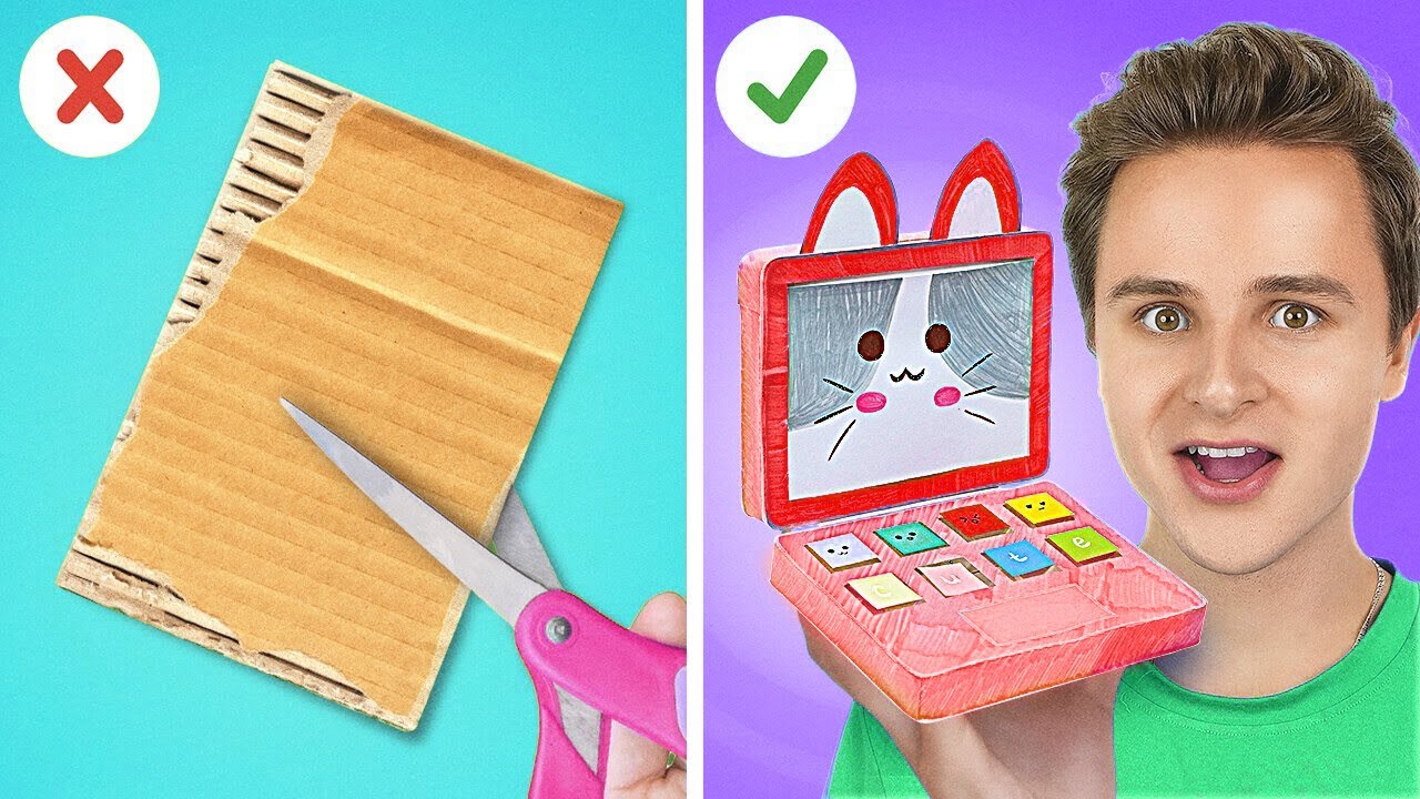 BRILLIANT CARDBOARD IDEAS AND PAPER CRAFTS || Cute Tiny Crafts & Hacks ...