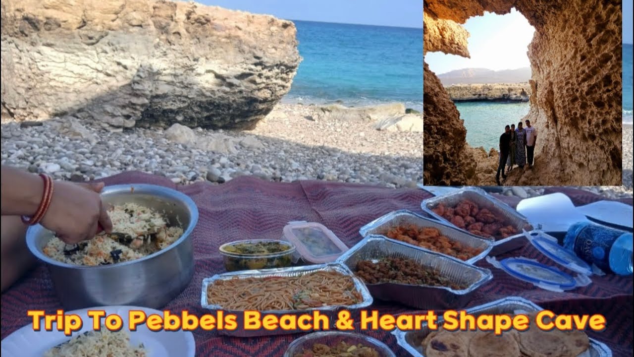 Trip to pebbles beach & Heart shape cave - YouTube