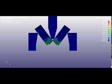 Charpy impact test simulation using LS-DYNA