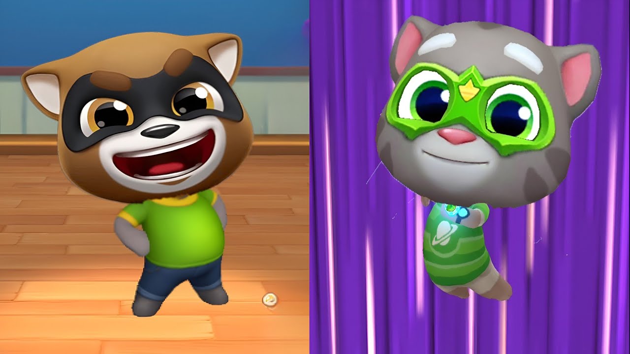 Talking Tom Hero Dash 🔥 Raccoon Bosses UNLOCKED! Cages Trap Heroes 😱 ...