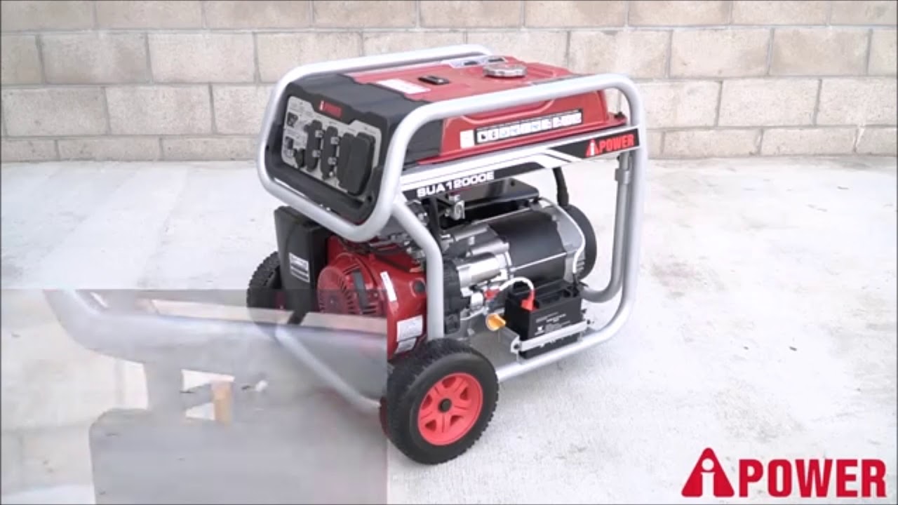 A iPower SUA12000E Portable Generator - YouTube