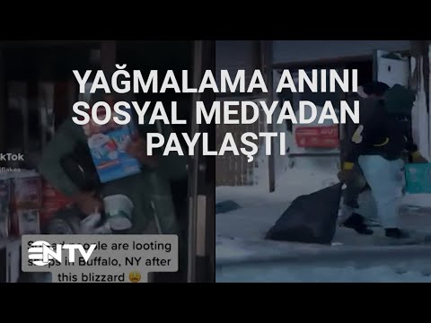 @NTV  Kar esaretinin yaşandığı ABD’de dükkanlar yağmalandı