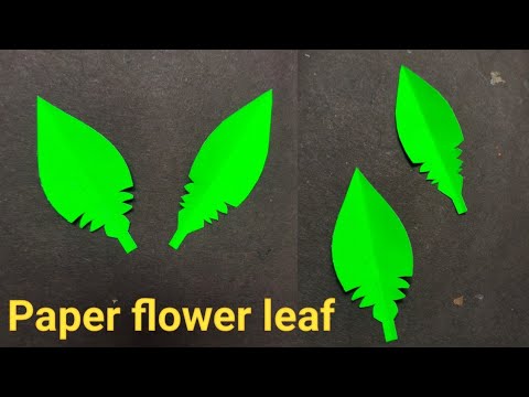 Paper leaf / Easy Paper leaf design / How to make paper leaf / Paper ...