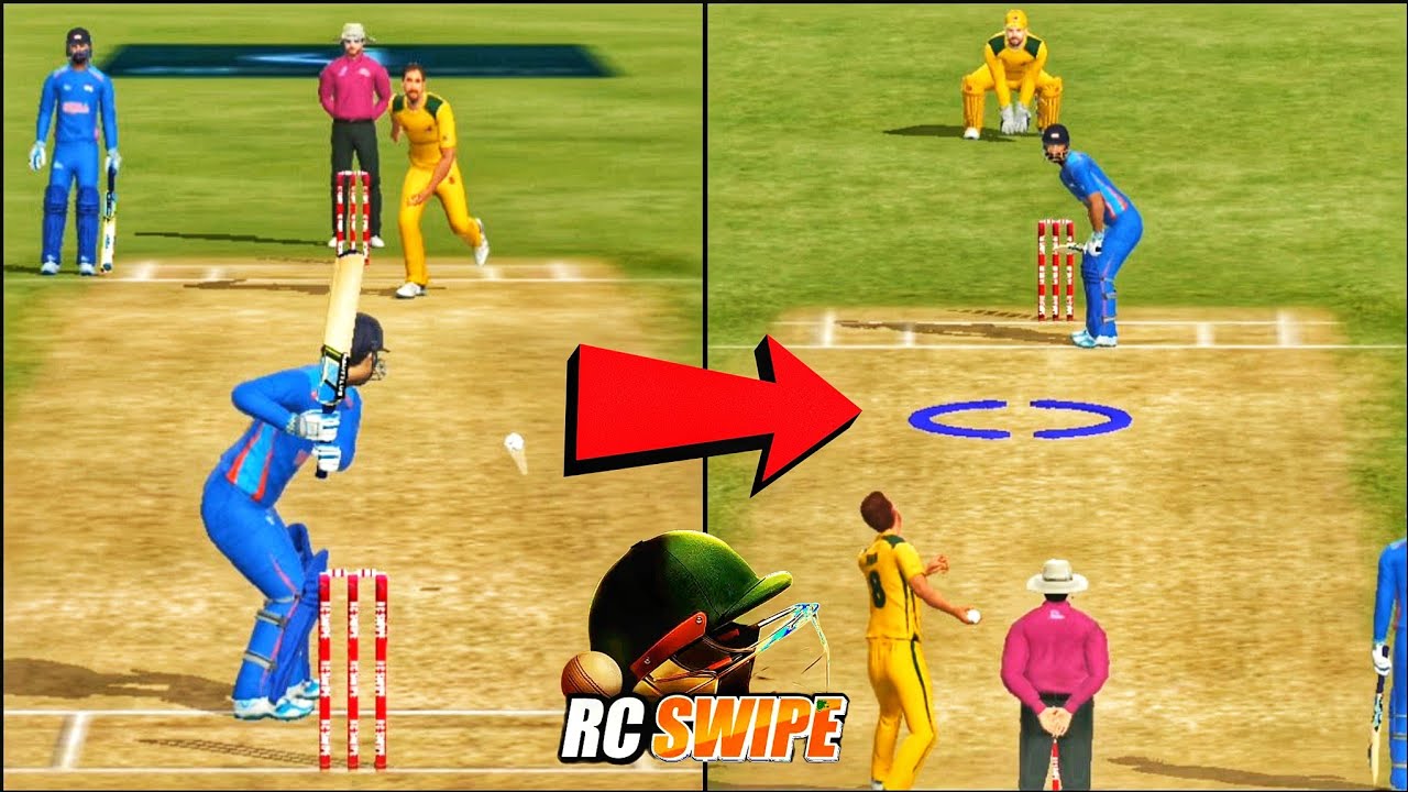 How To Change Batting Camera Angle In Real Cricket Swipe | New Batting ...