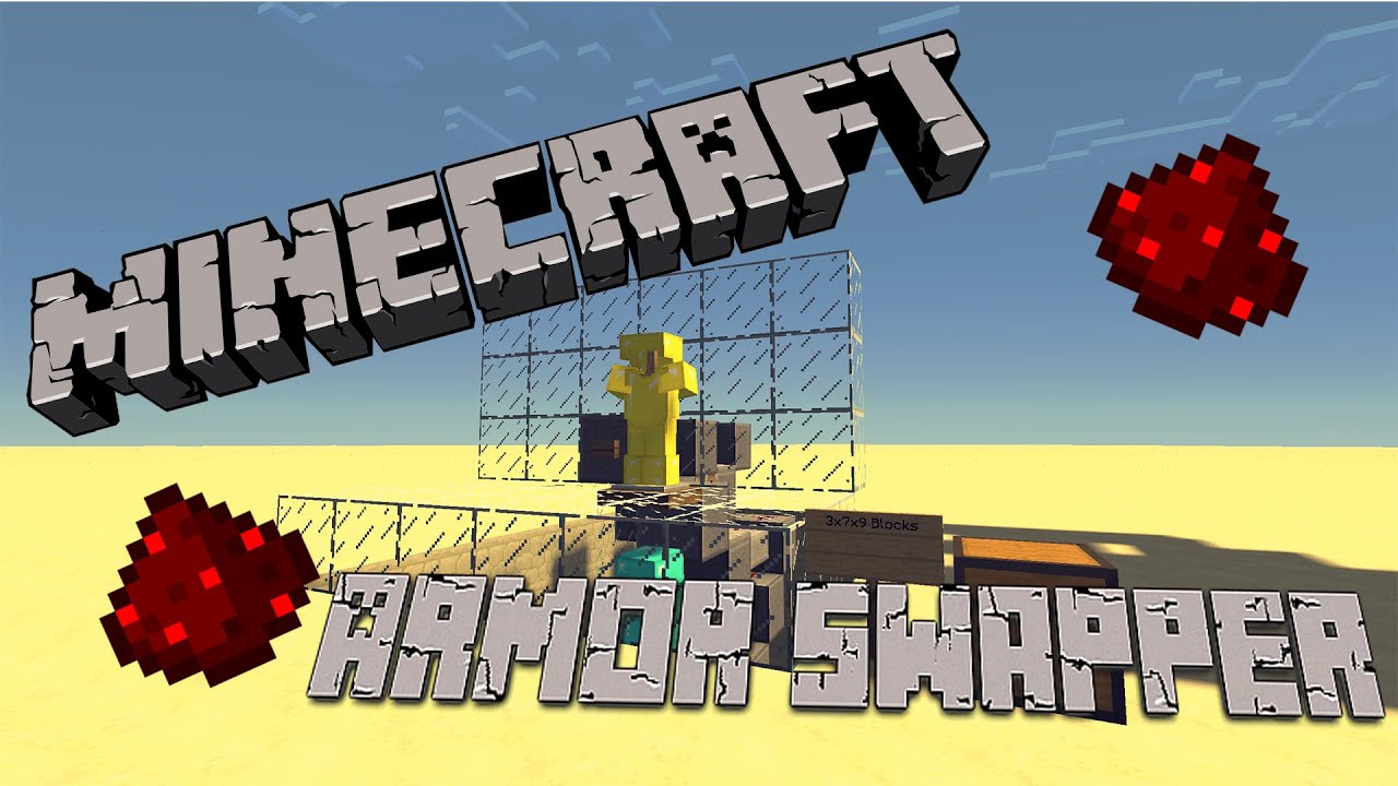 BEST Minecraft ARMOR STAND STORAGE SYSTEM Tutorial - YouTube