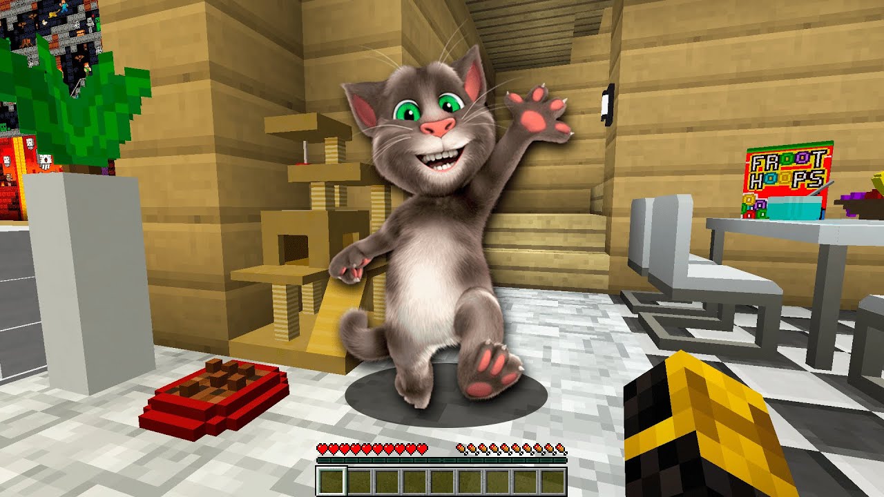 APARECE TALKING TOM EN MI CASA EN MINECRAFT 😱 - YouTube