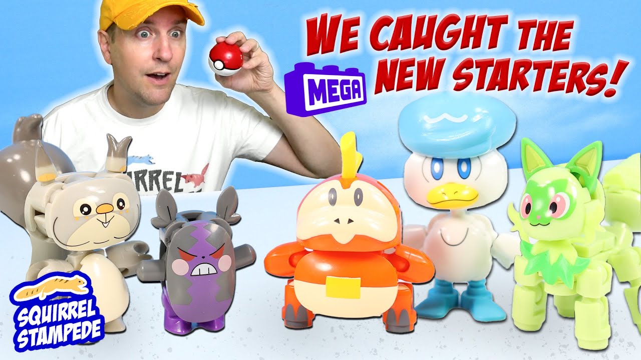 Pokemon MEGA Builds Series 18 Fuecoco Quaxly & Sprigatito Review - YouTube