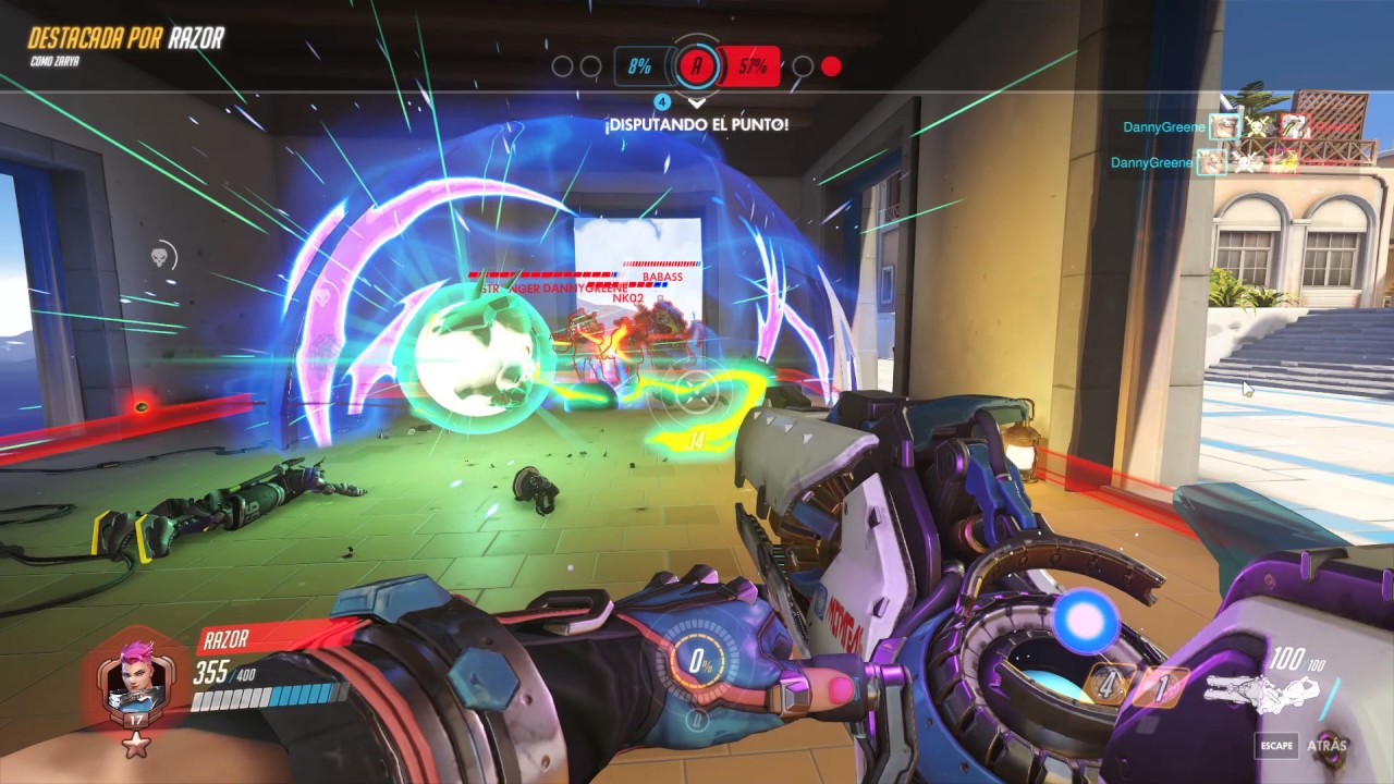 Overwatch - Zarya Play of the Game (Ilios: Lighthouse) - YouTube
