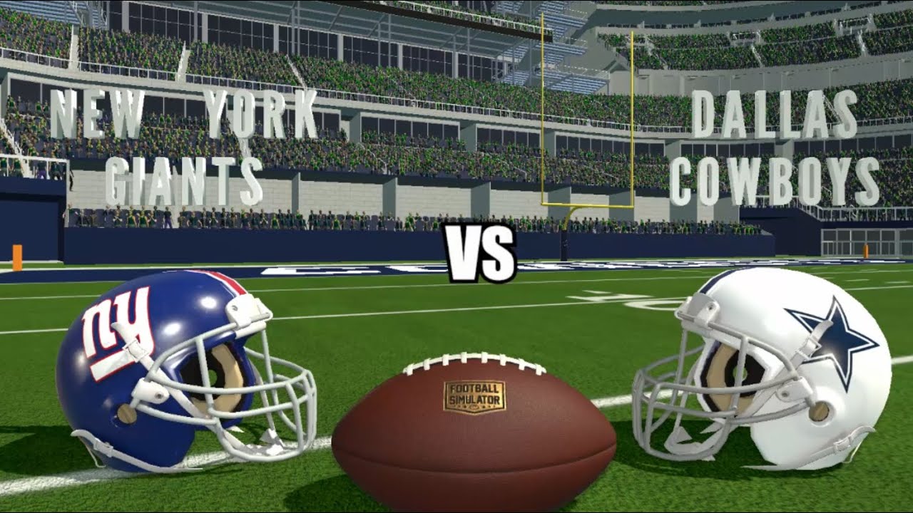 GOBBLE GOBBLE It The NYG vs DAL | Football Simulator NFL MOD!! - YouTube