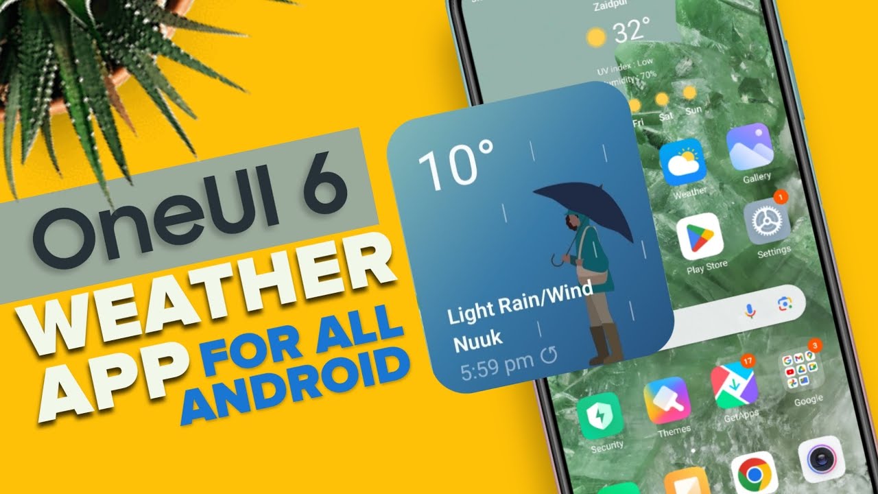 One UI 6 Weather App For Any Android [APK Download] - YouTube