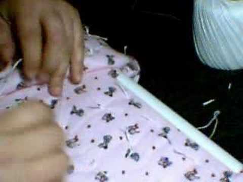 Hand Tacking a Quilt - YouTube