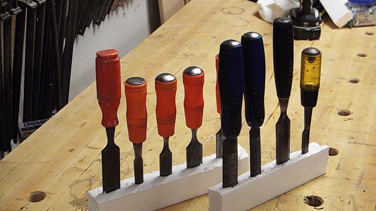 GPW 59 - Assembly Line Chisel Sharpening (A Favor for a Friend) - YouTube