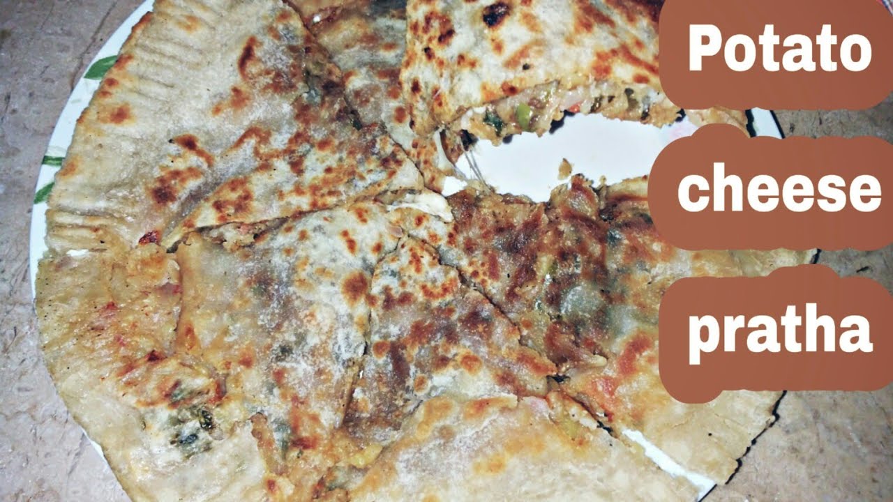 Potato cheese pratha / pizza pratha recipe /breakfast recipe/quick easy ...