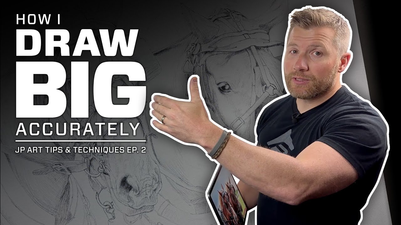 How I Draw Big, Accurately - YouTube