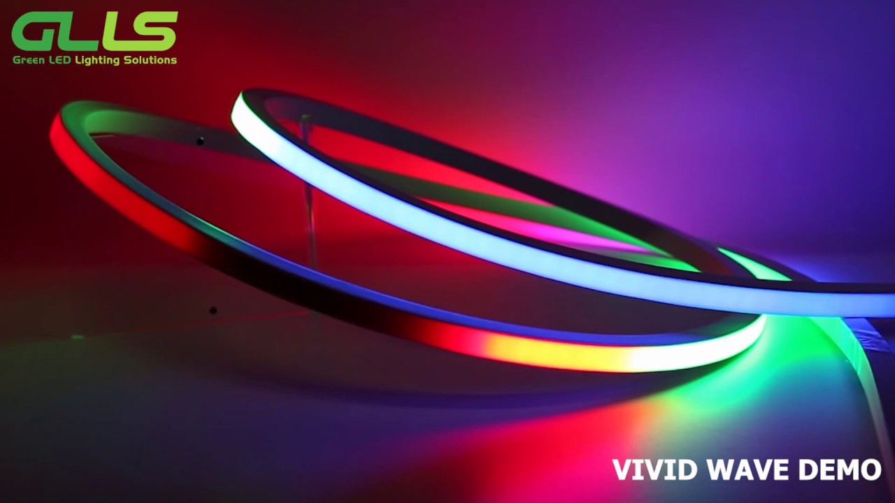 LED Neon Flex - Vivid Wave Demo - YouTube