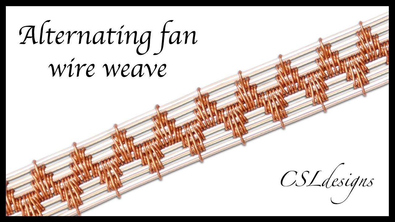 Alternating fan wire weave ⎮ Wire weaving series - YouTube