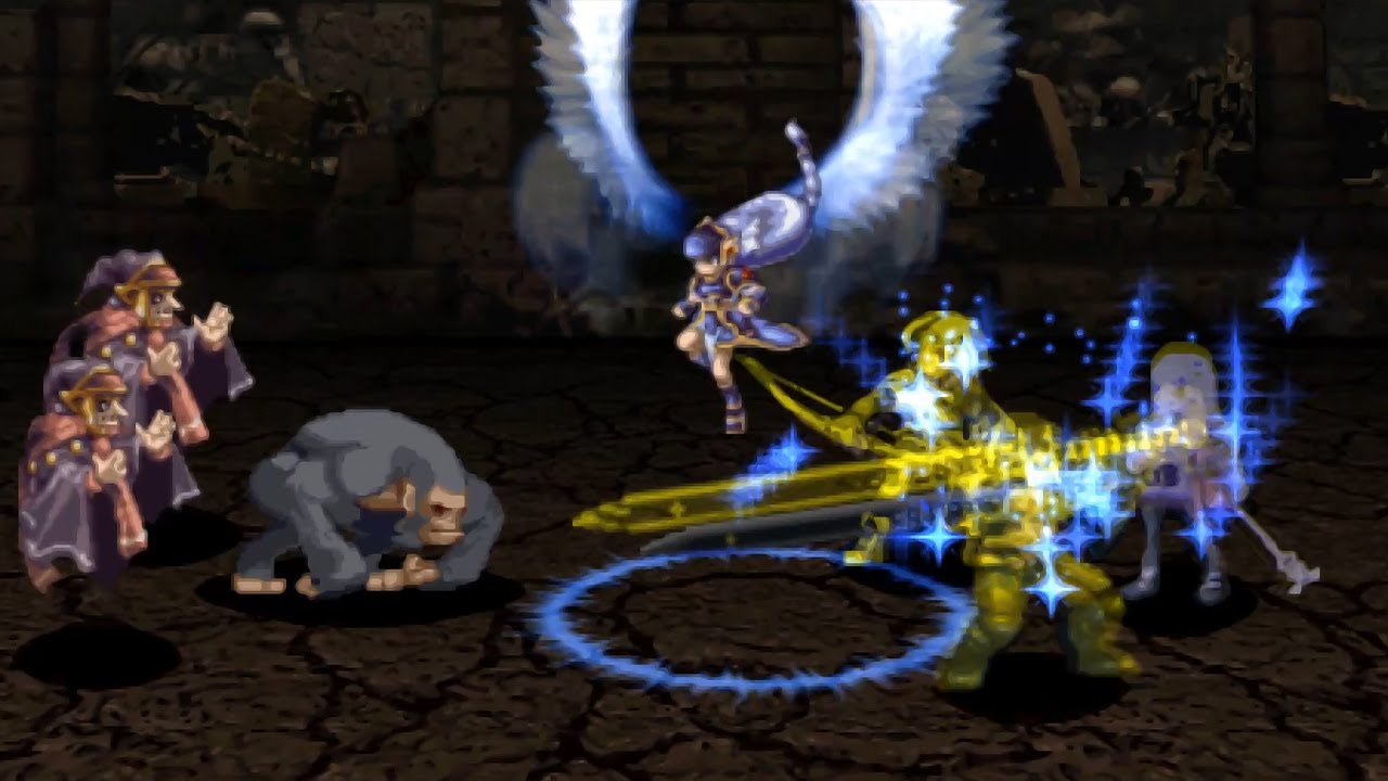 Valkyrie Profile - Chapter 1 - Ramaphiticus & Drow Shaman Fight (Hard ...