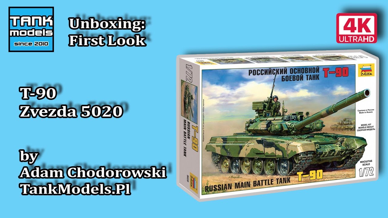 Unboxing #121 - T-90 - Zvezda 5020 - YouTube