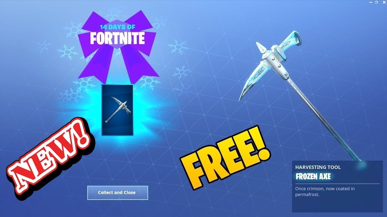 [NEW] [FREE] FROZEN AXE IN FORTNITE BATTLE ROYALE! - YouTube